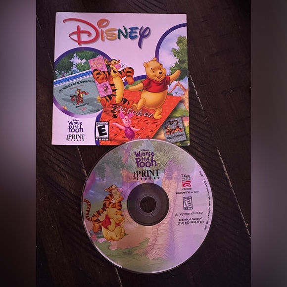 Disney | Other | Disney Winnie The Pooh Print Studio Pc Disney ...